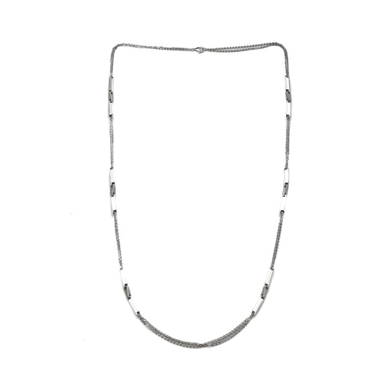925 Silver Solid Cuboid Chain - Bold Jewelry